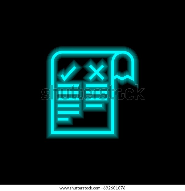 Pros Cons Blue Glowing Neon Ui 库存矢量图（免版税）692601076 | Shutterstock