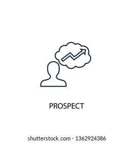 Prospect Concept Line Icon Simple Element Stock Vector (Royalty Free ...
