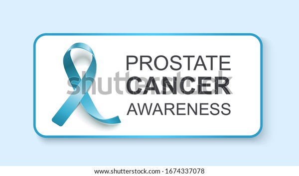 Prostate Cancer Awareness Rectangle Badge Card Stock Vector (Royalty ...