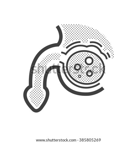 Prostate Cancer Icon Stock Vector (Royalty Free) 385805269 - Shutterstock