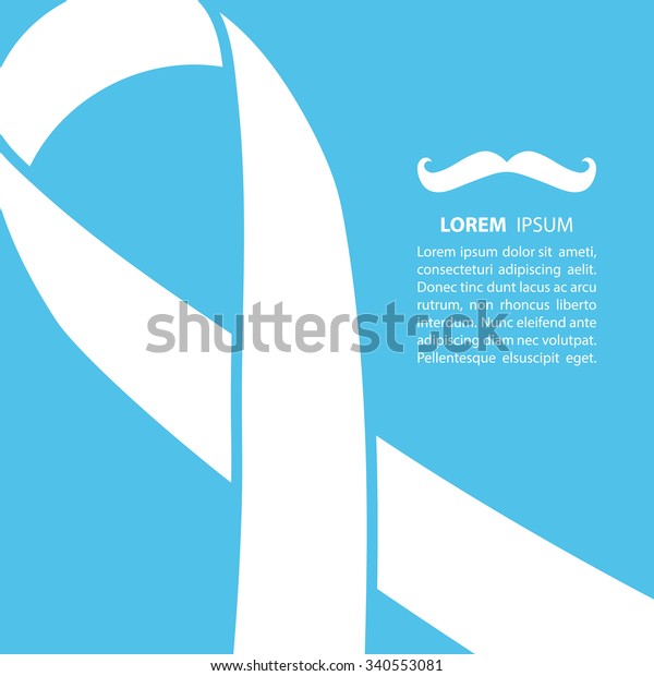 Prostate Cancer Ribbon Background Vector Illustration Stock Vector ...