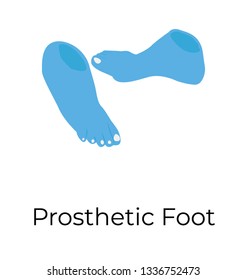 Prosthetic Foot Flat Vector Icon Stock Vector (Royalty Free) 1336752473 ...