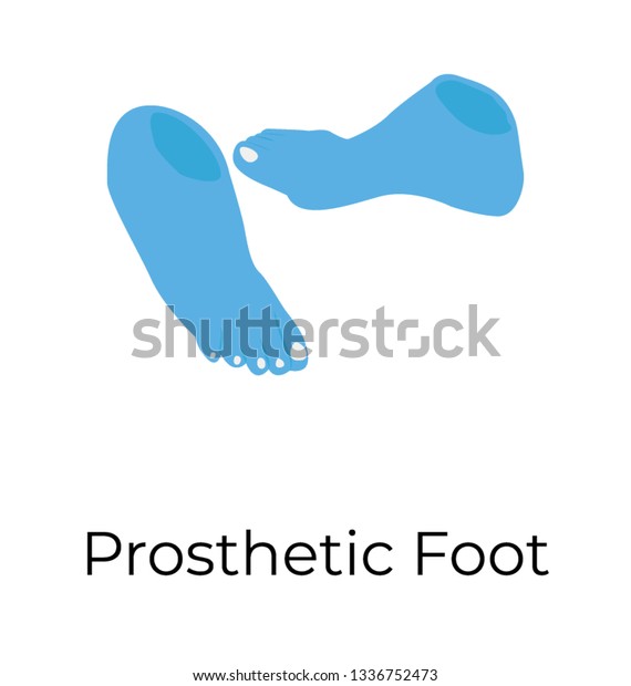 Prosthetic Foot Flat Vector Icon Stock Vector (Royalty Free) 1336752473 ...