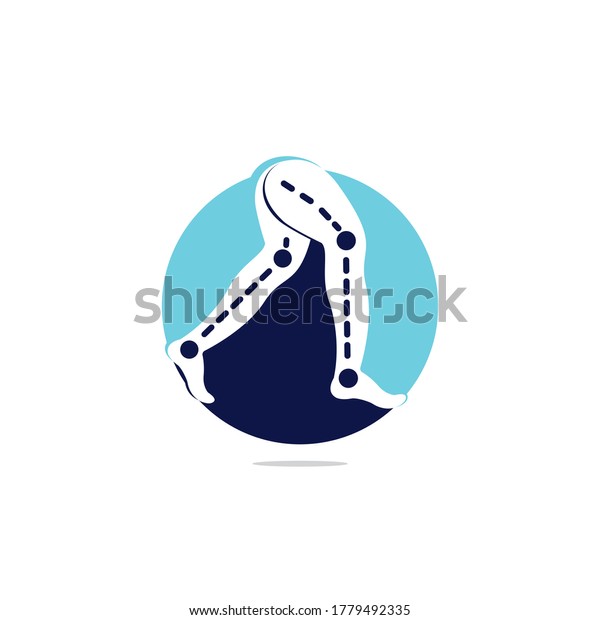 Prosthetic Leg Logo Template Design Orthopedic Stock Vector (Royalty ...