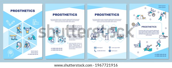 Prosthetics Brochure Template Device Replaces Missing Stock Vector ...