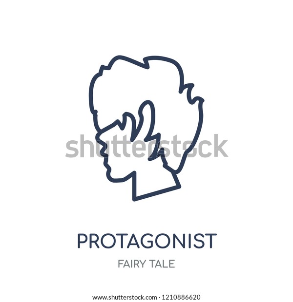 Protagonist Icon Protagonist Linear Symbol Design Stock Vector (Royalty ...