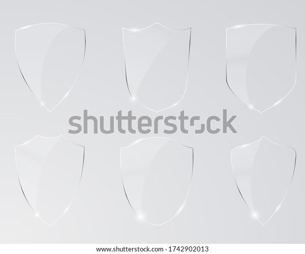 Protect Guard Glass Shield Concept Safety Stock Vector (Royalty Free ...