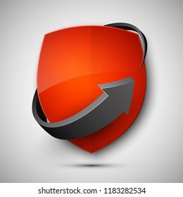 Protect Guard Shield Arrow Concept Safety Stock Vector (Royalty Free ...