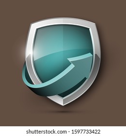 Protect Guard Shield Arrow Concept Safety Stock Vector (Royalty Free ...