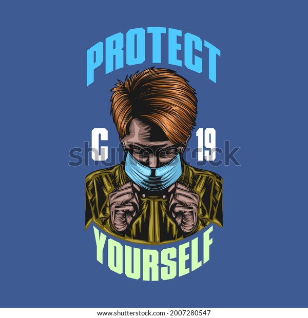 Protect Yourself Covid19 Posters Design Tshirt Stock Vector (Royalty ... Protect Yourself Covid19 Posters Design Tshirt Stock Vector (Royalty ...