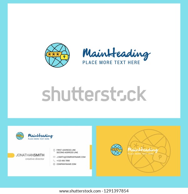 Protected Internet Logo Design Tagline Front Stock Vector (Royalty Free ...