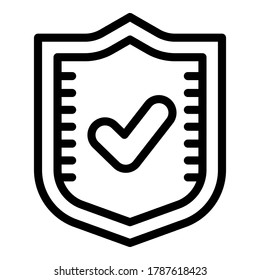Protected Personal Information Icon Outline Protected Stock Vector ...