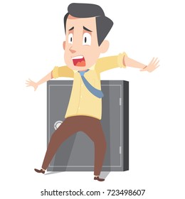 Protecting Office Safe Stock Vector (Royalty Free) 723498607 | Shutterstock