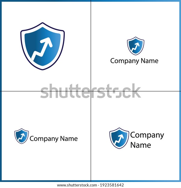 Protection Growth Logo Template Stock Vector (Royalty Free) 1923581642 ...