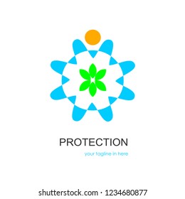Protection Logo Icon Symbol Vector Stock Vector (Royalty Free ...