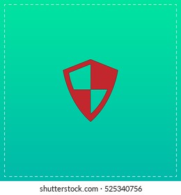 Protection Red Vector Icon Black Contour Stock Vector (Royalty Free ...