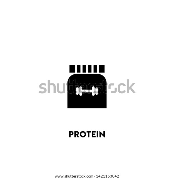Protein Icon Vector Protein Sign On Stock Vector (Royalty Free ...
