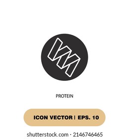Protein Icons Symbol Vector Elements Infographic Stock Vector (Royalty ...