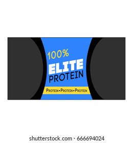 Protein Label Stock Vector (Royalty Free) 666694024 | Shutterstock