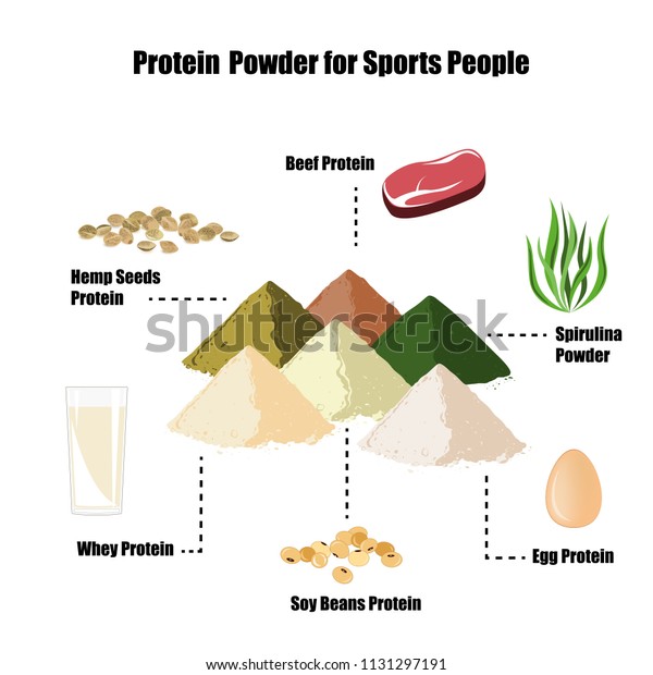 Protein Powder Infographic Set Stock Vector (Royalty Free) 1131297191 ...
