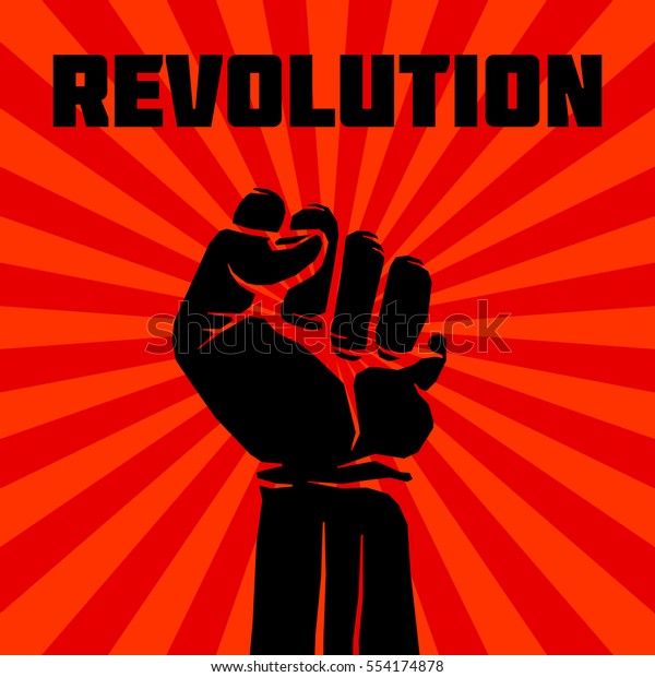 Protest Rebel Vector Revolution Art Poster Stock Vector (Royalty Free ...