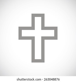 Protestant Cross Web Black Icon On Stock Vector (Royalty Free ...