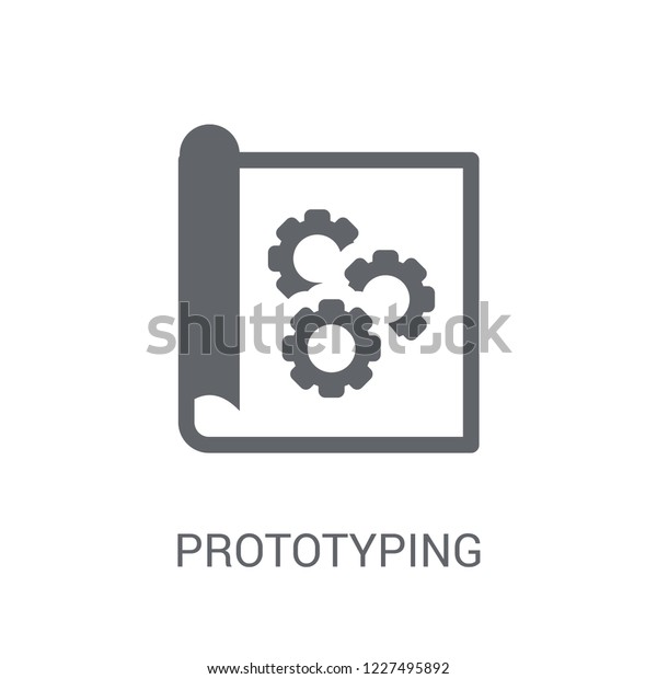 Prototyping Icon Trendy Prototyping Logo Concept Stock Vector (Royalty ...