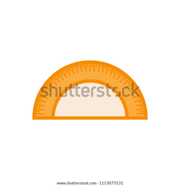 Protractor Colorful Icon Vector Linear Style Stock Vector (Royalty Free ...