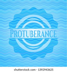 Protuberance Water Wave Badge Background Vector Stock Vector (Royalty ...