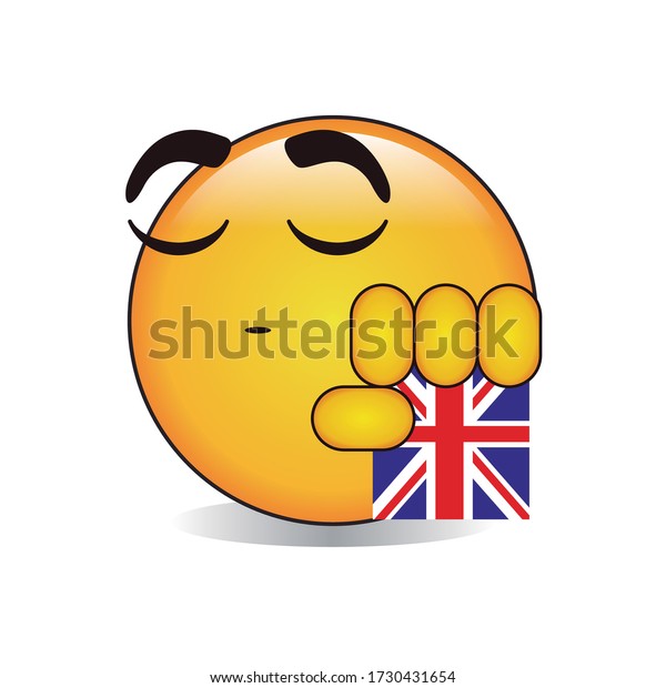 Proud British Emoji Isolated Vector Stock Vector (Royalty Free) 1730431654