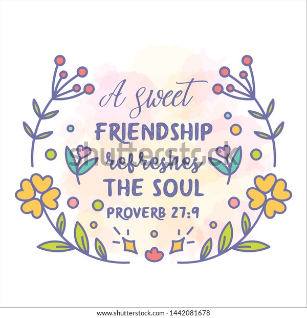 Proverb Calligraphy Vector Typography Bible Scripture Stock Vector ...