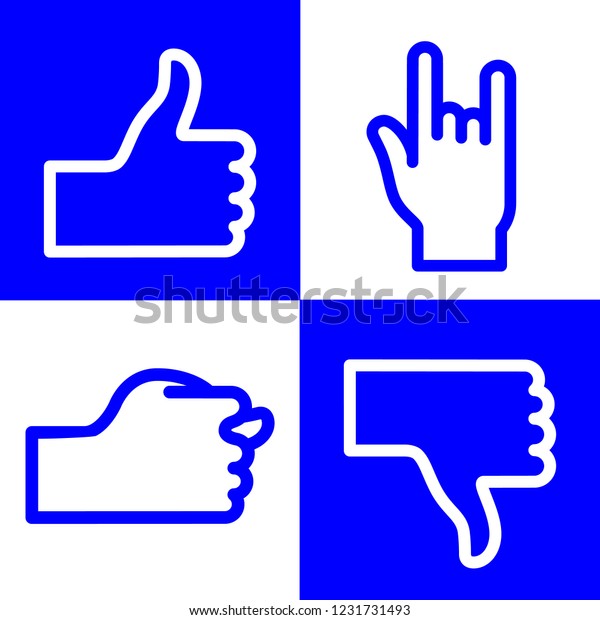 Provocative Hand Gestures 스톡 벡터(로열티 프리) 1231731493 | Shutterstock