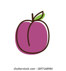 Prunes Cartoon Vector Symbol Logo Design Stock Vector (Royalty Free ...