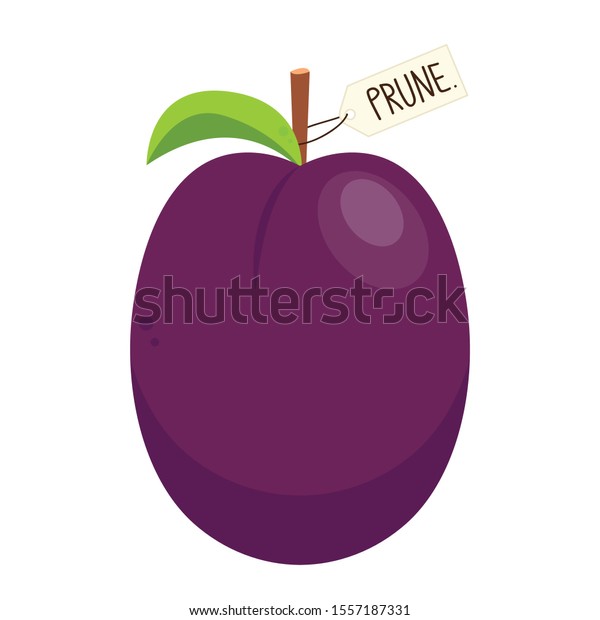Prunes Cartoon Vector Symbol Logo Design Stock Vector (Royalty Free ...