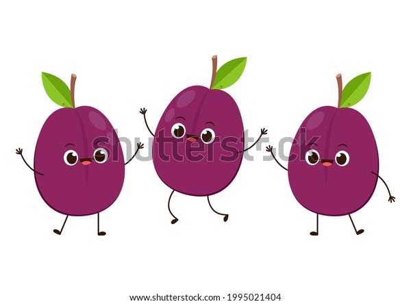 Prunes Character Design Prunes Cartoon Vector Stock Vector (Royalty ...