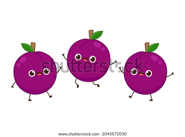 Prunes Character Design Prunes Cartoon Vector Stock Vector (Royalty ...