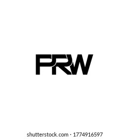 Prw Letter Original Monogram Logo Design Stock Vector (Royalty Free ...