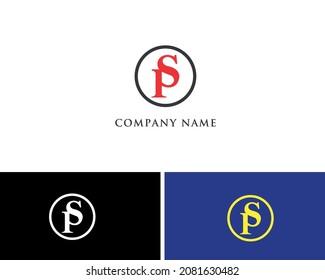 Ps Circle Logo Design Template Stock Vector (Royalty Free) 2081630482 ...