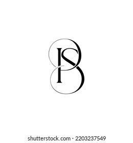 Ps Luxury Logo Design Vector Stock Vector (Royalty Free) 2203237549 ...