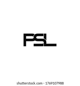 Psl Letter Original Monogram Logo Design Stock Vector (Royalty Free ...