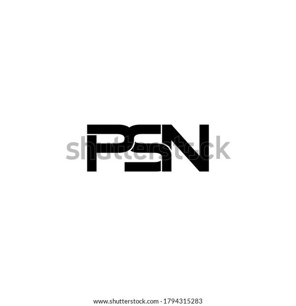 Psn Letter Original Monogram Logo Design Stock Vector (Royalty Free ...