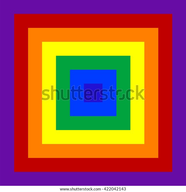 Psychedelic Squares Rainbow Colors Colorful Squares Stock Vector ...