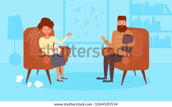 Psychologist Vector Cartoon Isolated Art Stock Vector (Royalty Free ...