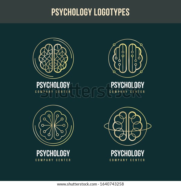 Psychology Vector Icons Logos Set Stock Vector (Royalty Free ...