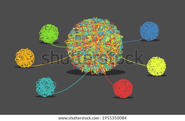 Psychotherapy Concept Abstract Metaphor Problem Solving Stock Vector ...