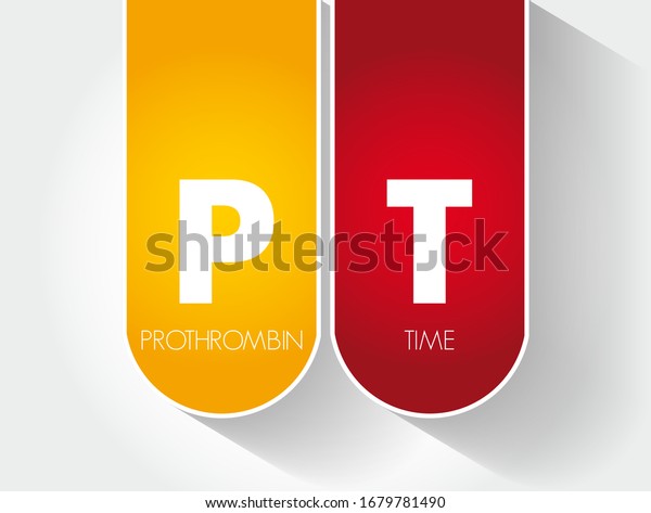 Pt Prothrombin Time Acronym Medical Concept Stock Vector (Royalty Free ...