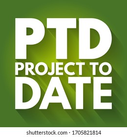 Ptd Project Date Acronym Business Concept Stock Vector (Royalty Free ...