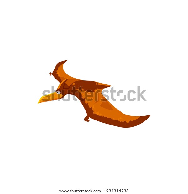 Pteranodon Pterodactyl Extinct Genus Pterosaurs Isolated: เวกเตอร์สต็อก ...