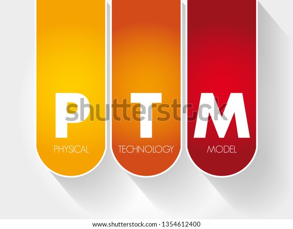 Ptm Physical Technology Model Acronym Concept Stock Vector (Royalty ...
