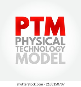 Ptm Physical Technology Model Arrangement Physical Stock Vector ...
